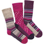 Non Binding Socks for Women in Amy Stripe | Diabetic Socks